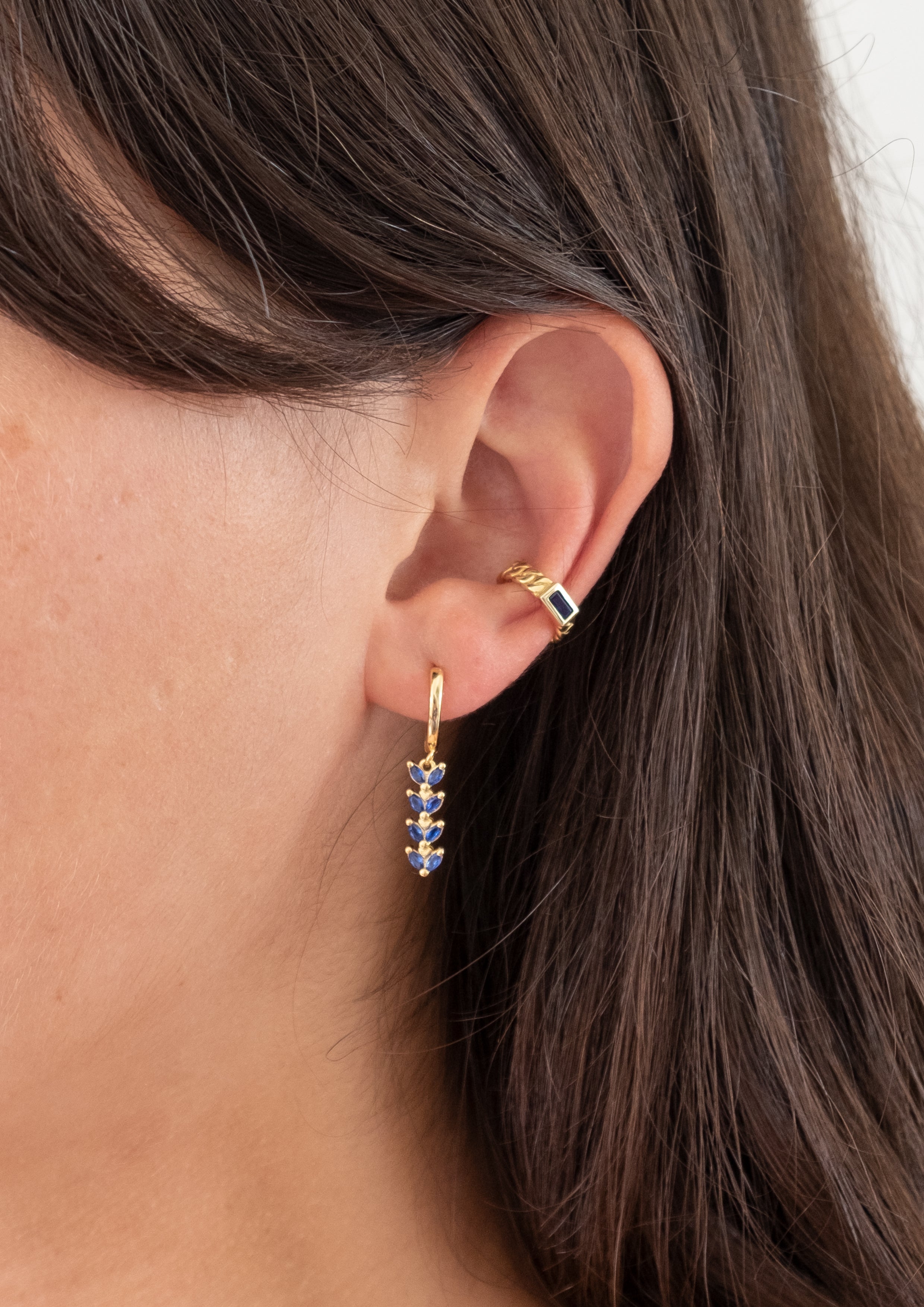 Hailey Drop Huggies in Blue/Gold – Loja Watsons Bay